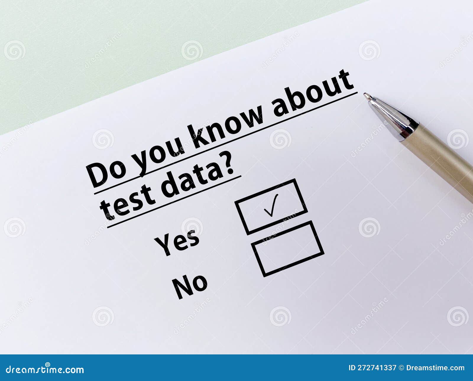 Questionnaire about Artificial Intelligence Stock Image - Image of ...