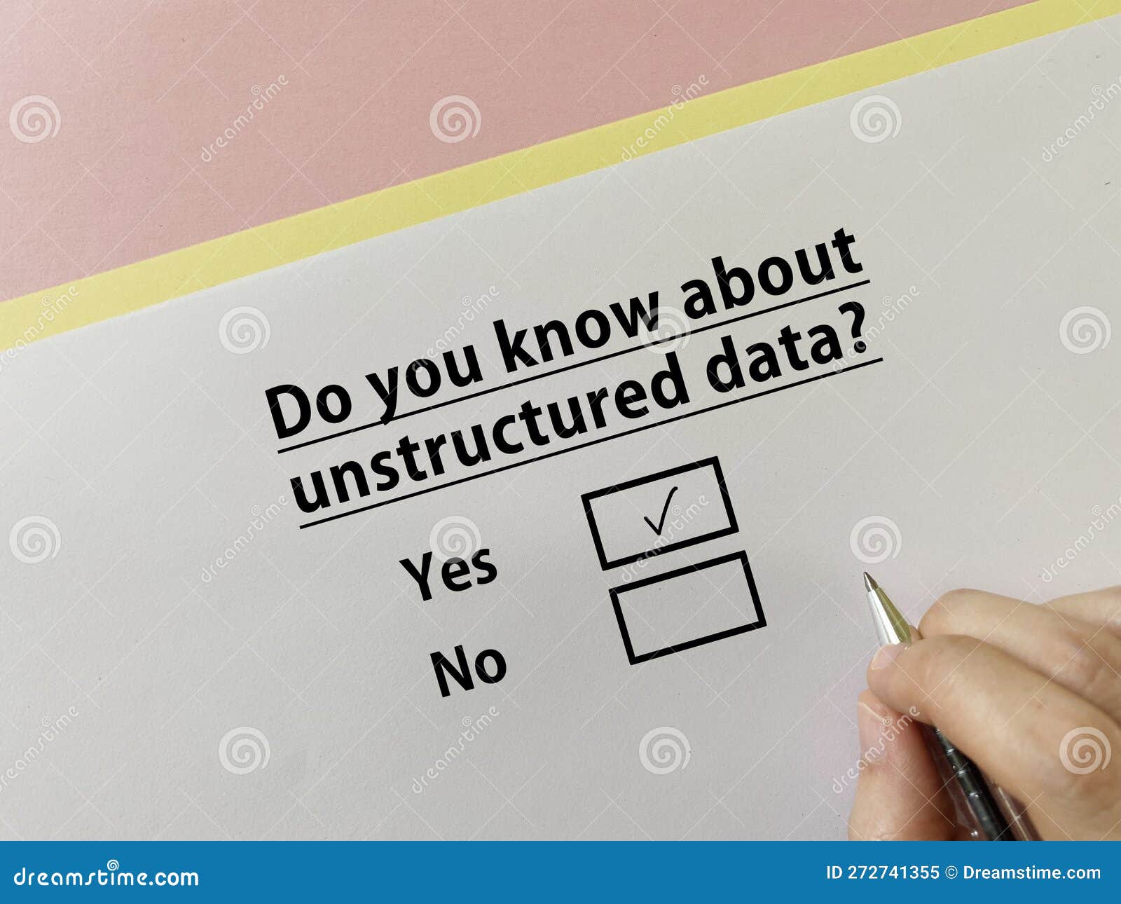 Questionnaire about Artificial Intelligence Stock Image - Image of ...