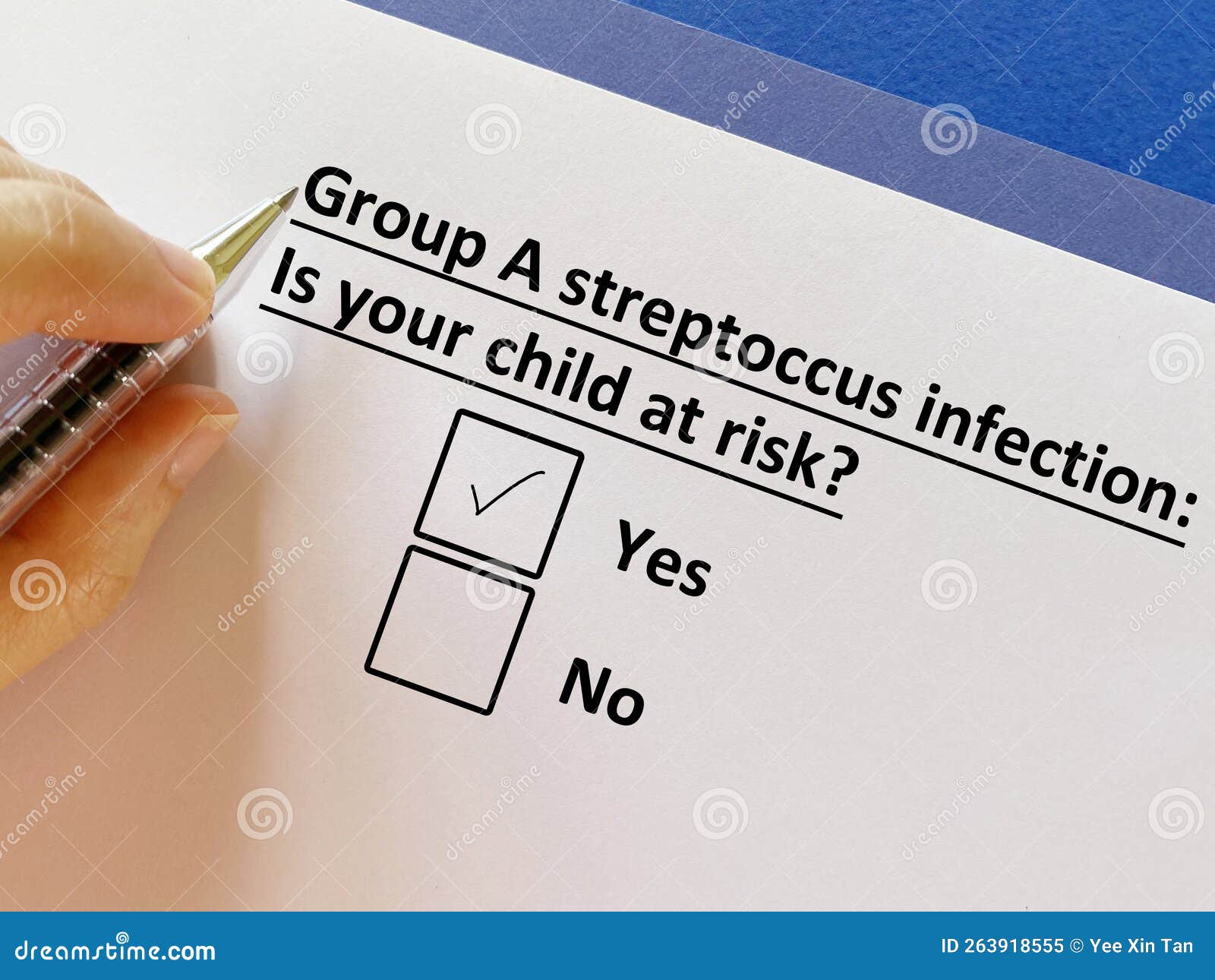 Questionnaire about Child Infection Stock Image - Image of virus ...