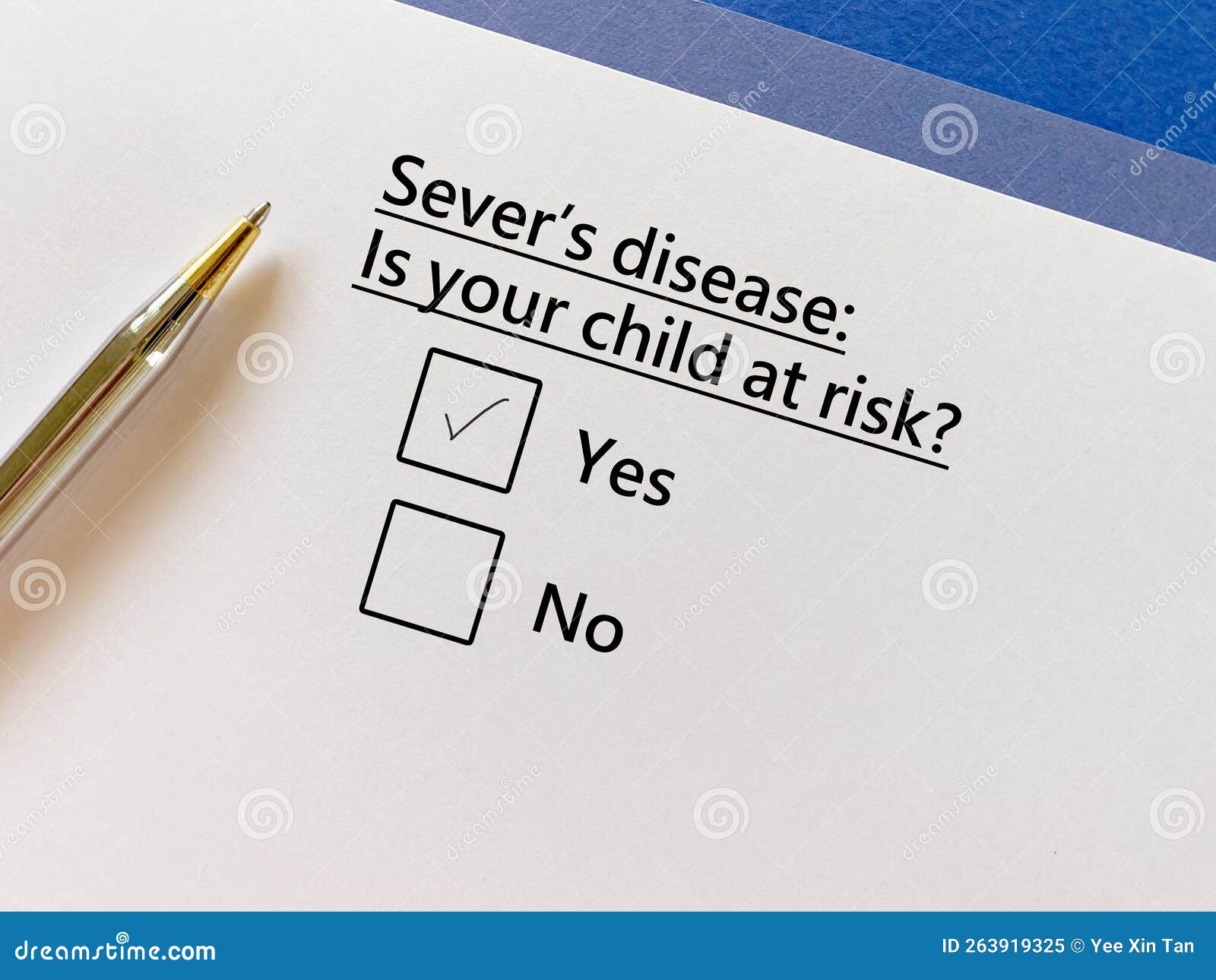 Questionnaire about Child Infection Stock Image - Image of health ...
