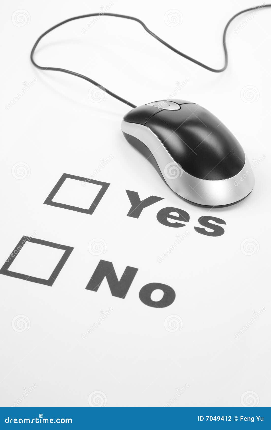 Questionnaire and Computer Mouse Stock Photo - Image of choice ...