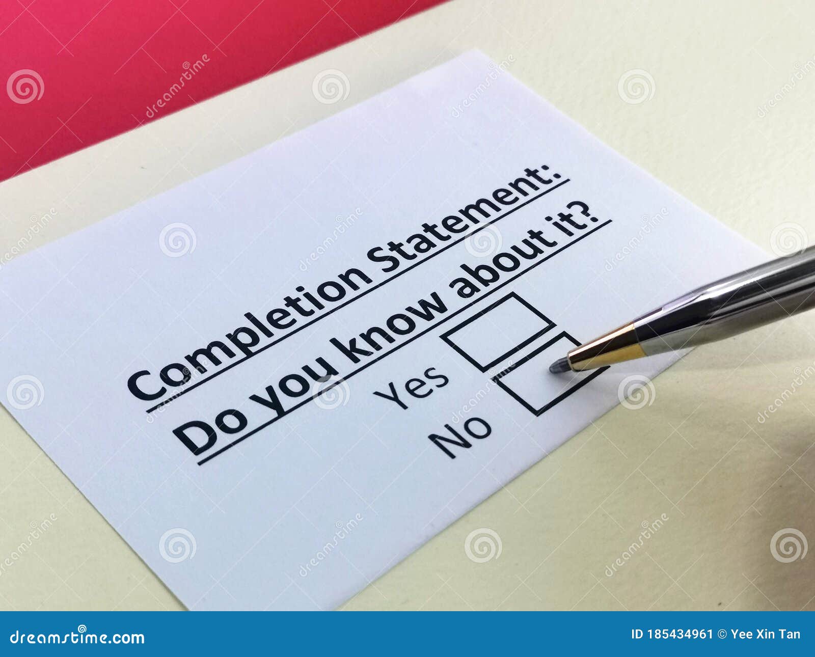 Questionnaire about Conveyancing Stock Image - Image of statement ...