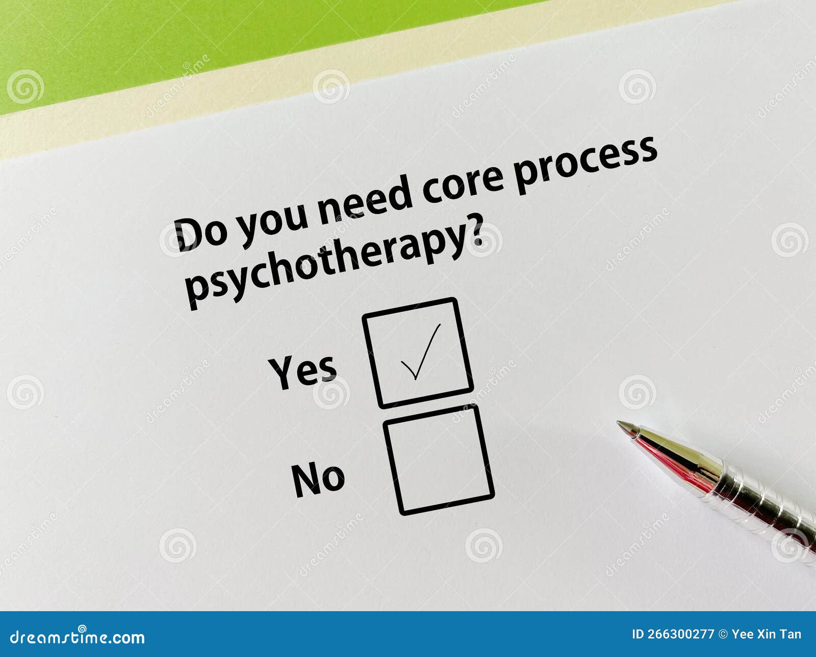 Questionnaire about Counseling and Therapy Stock Image - Image of ...