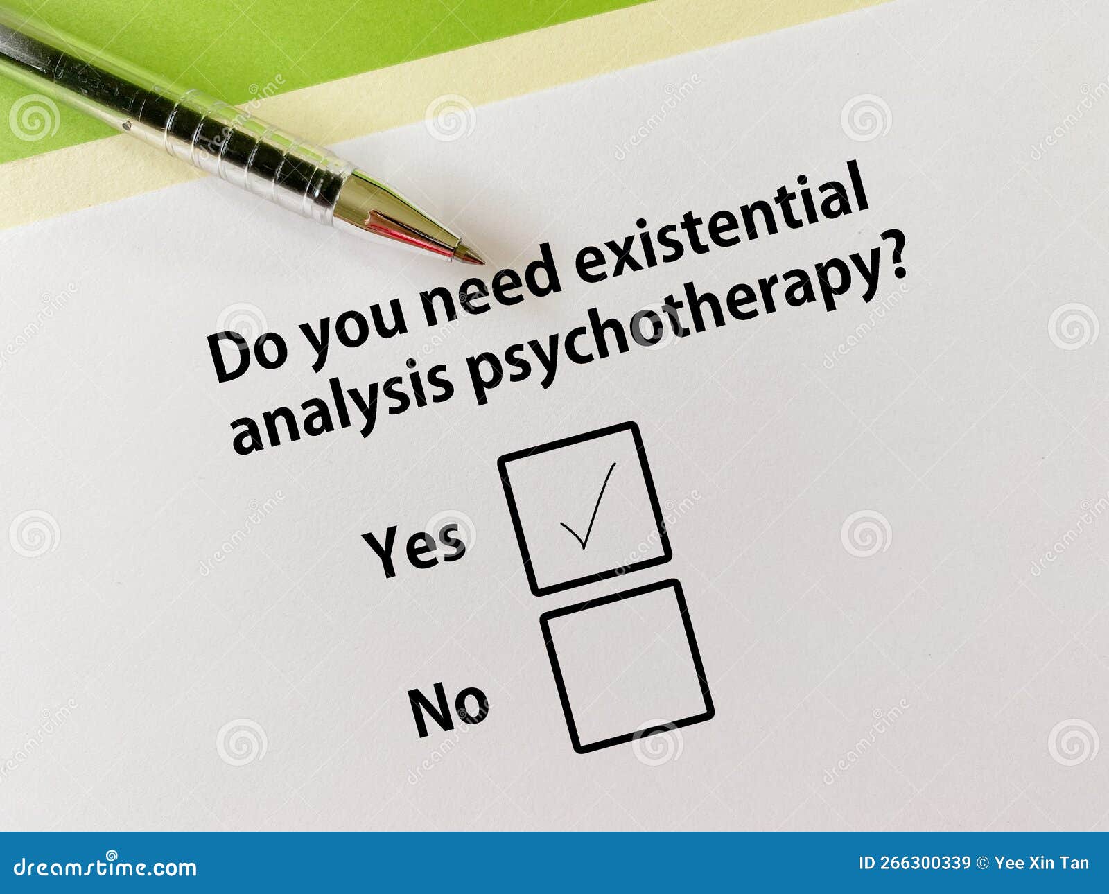 Questionnaire about Counseling and Therapy Stock Image - Image of ...