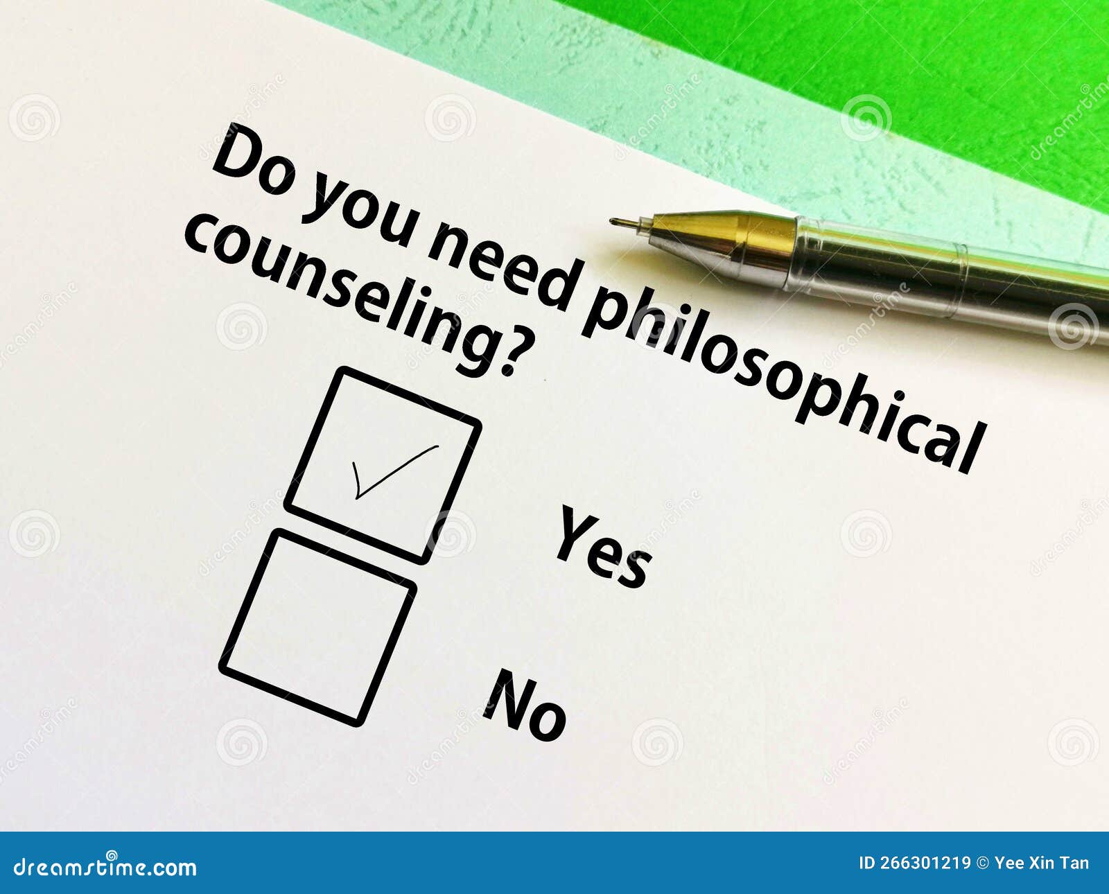 Questionnaire about Counseling and Therapy Stock Image - Image of mind ...