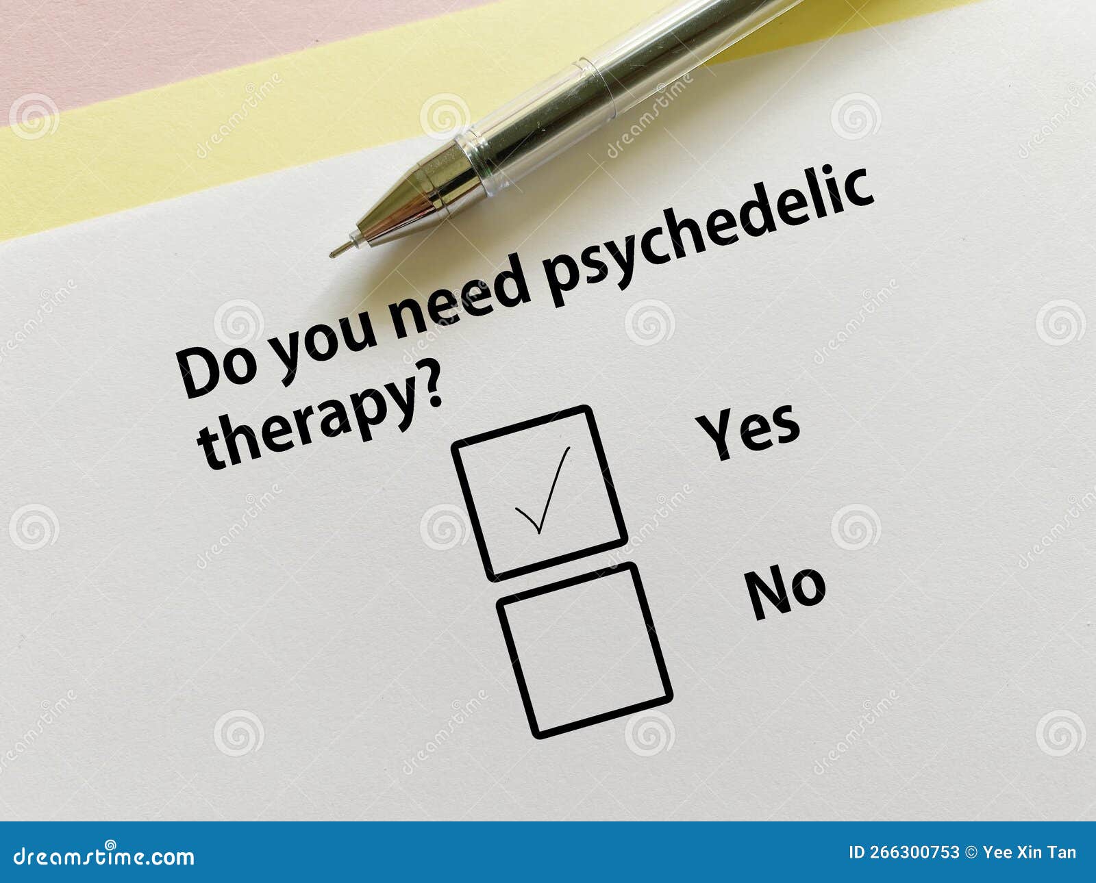 Questionnaire about Counseling and Therapy Stock Image - Image of ...