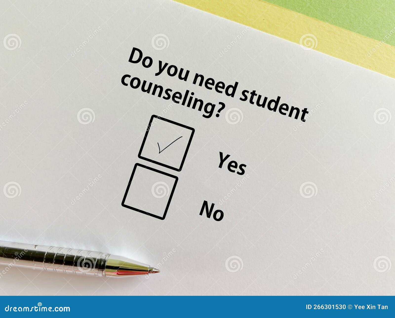 Questionnaire about Counseling and Therapy Stock Photo - Image of ...