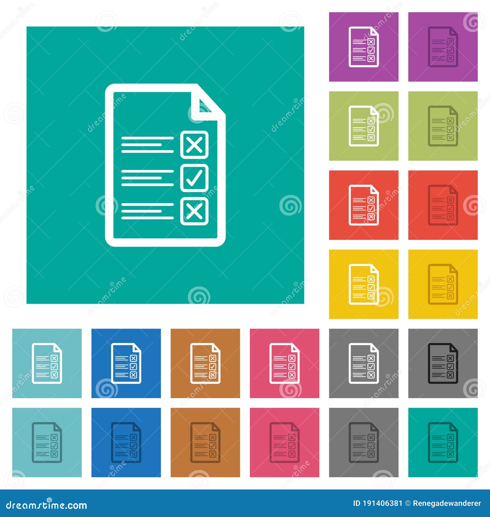 Questionnaire 2 Colored Line Icon. Simple Colored Element Illustration ...