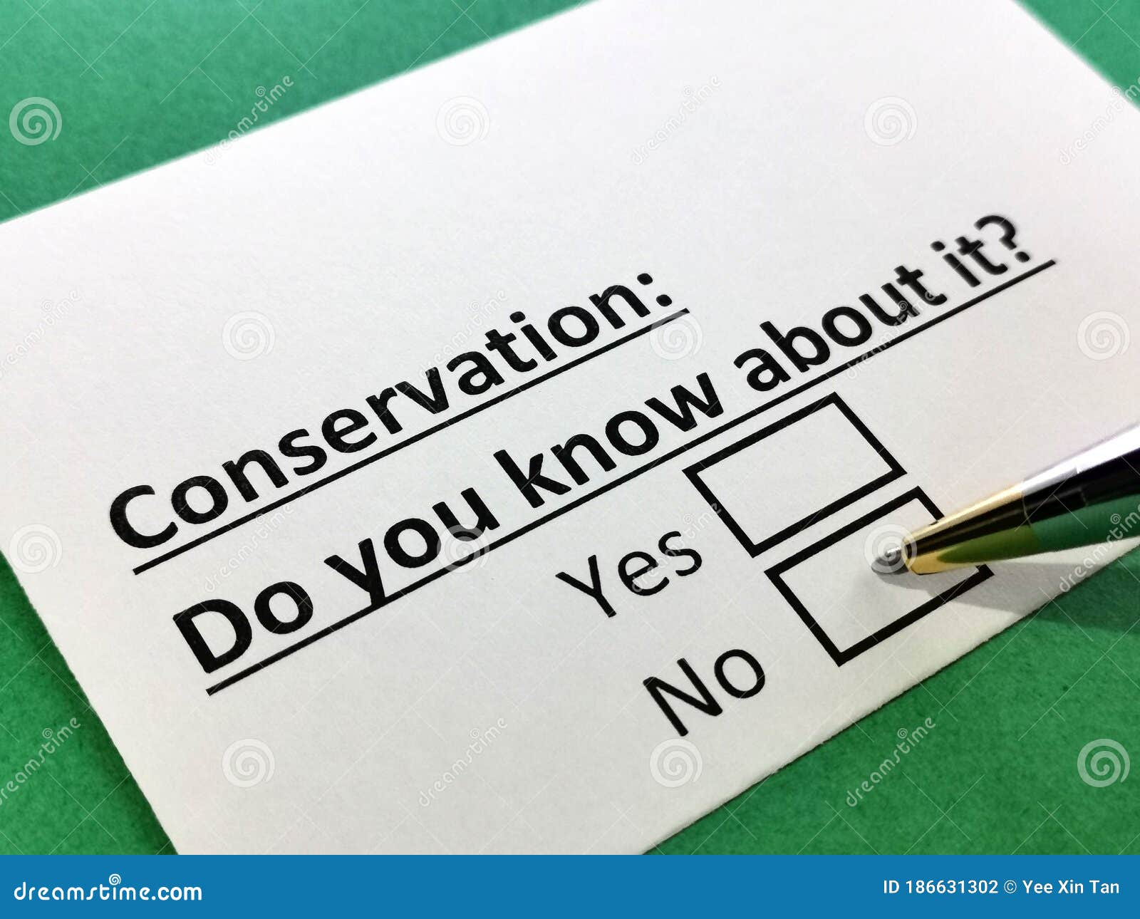 Questionnaire about Environment Stock Illustration - Illustration of ...