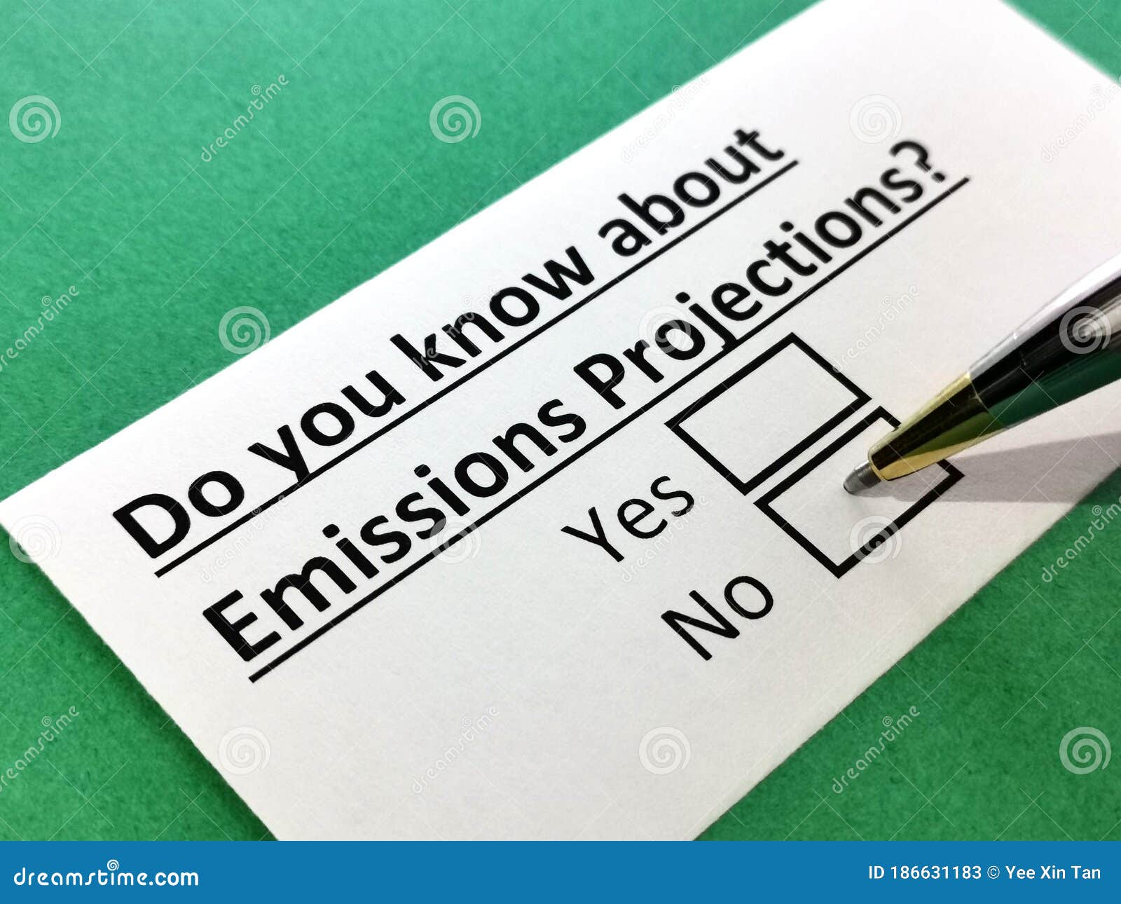 Questionnaire about Environment Stock Image - Image of educate ...