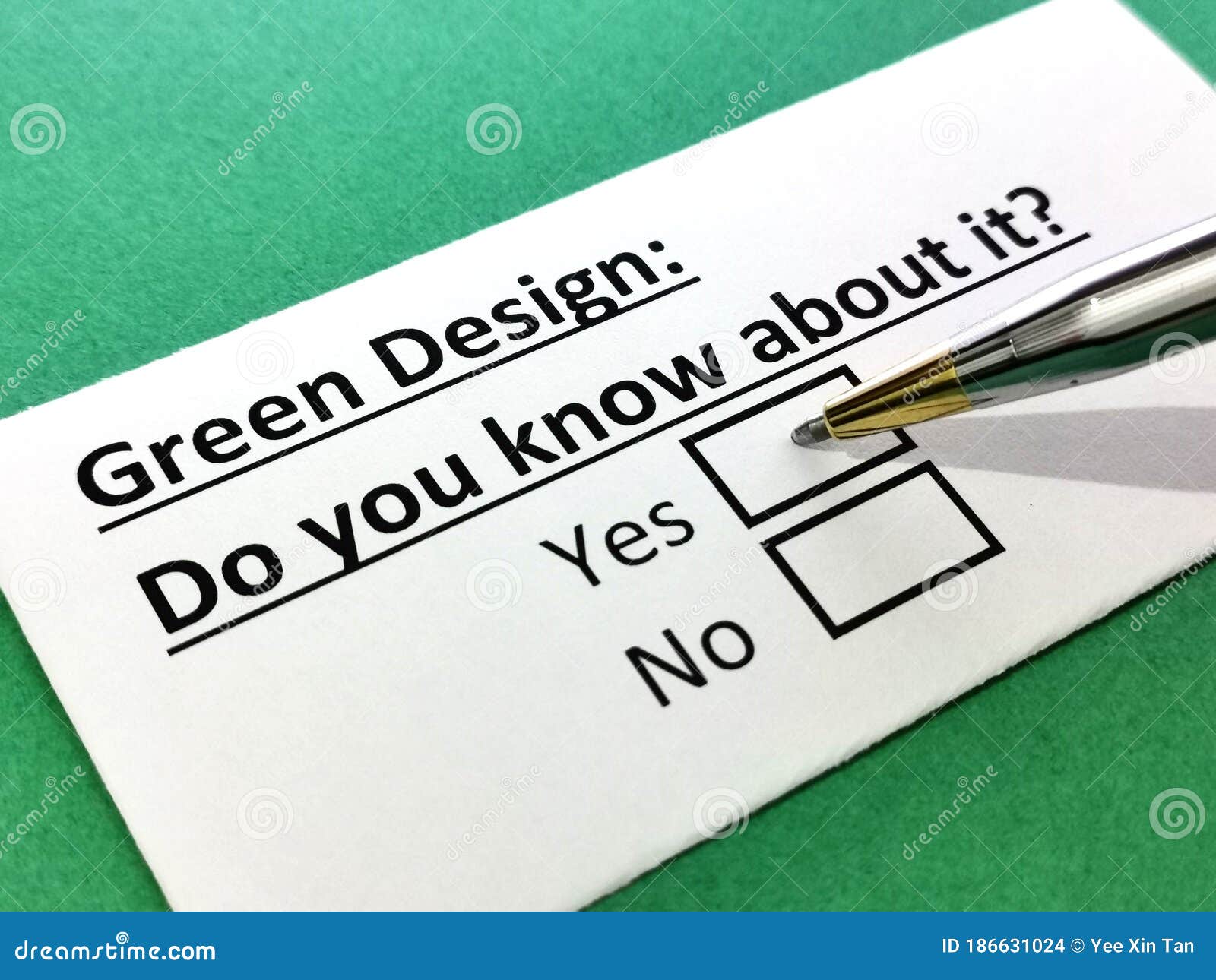 Questionnaire about Environment Stock Photo - Image of green, research ...