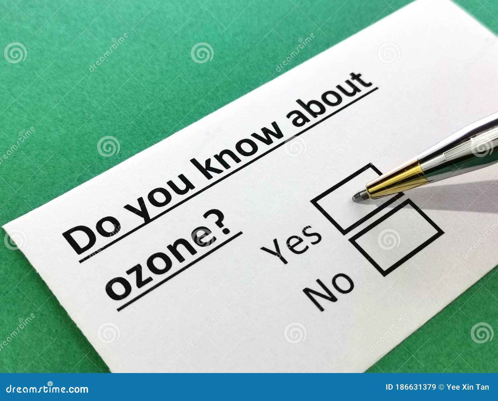 Questionnaire about Environment Stock Image - Image of learning, earth ...