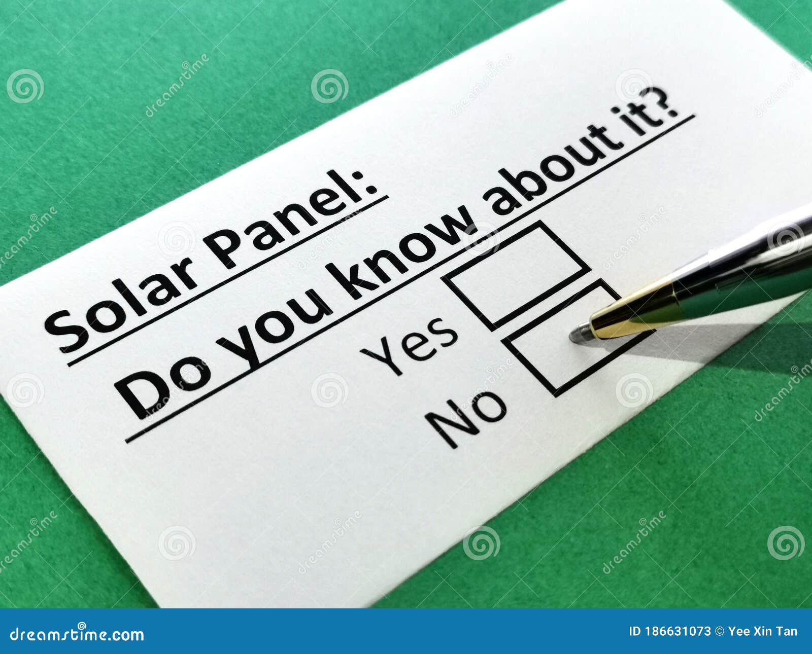 Questionnaire about Environment Stock Image - Image of environmental ...
