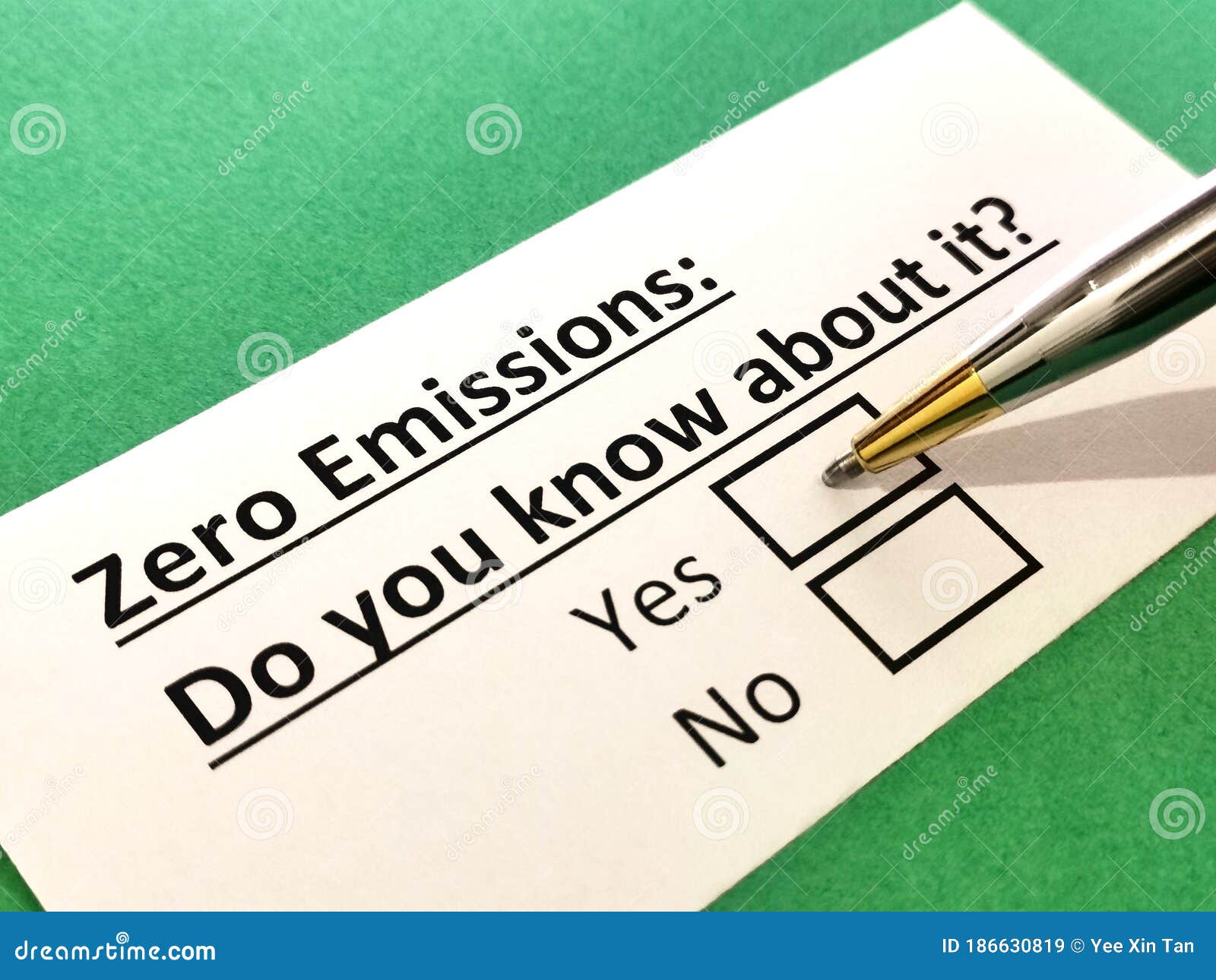 Questionnaire about Environment Stock Image - Image of awareness, earth ...