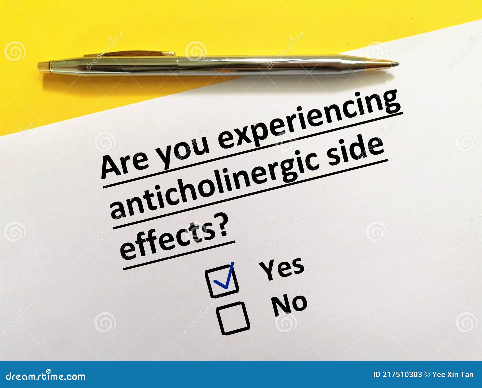 Questionnaire about Health Problems Stock Image - Image of effects ...