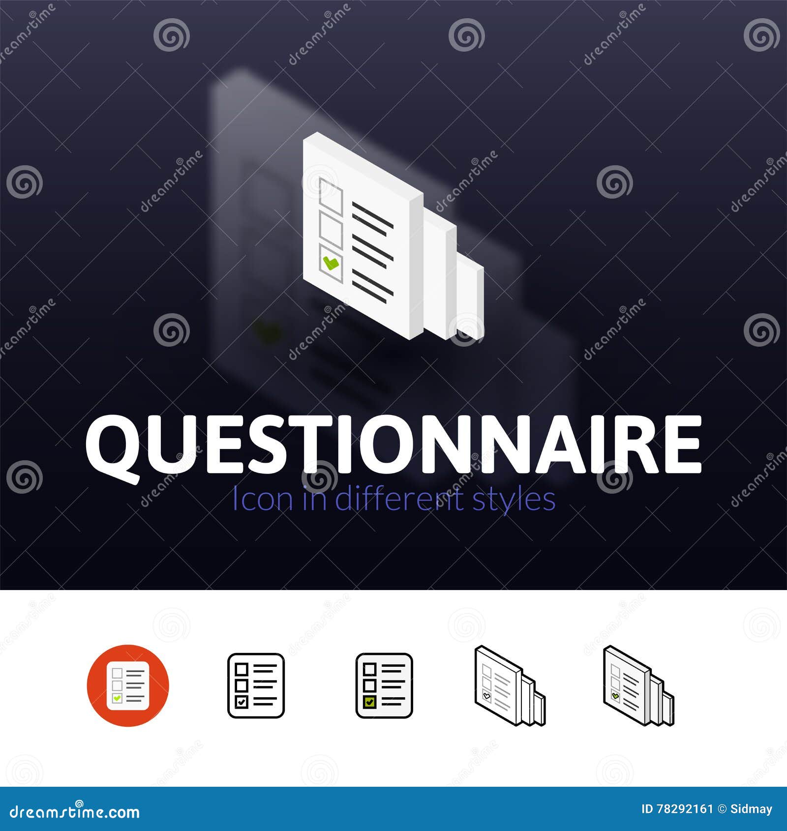 Questionnaire Color Icon. Finger Choice Check List Pictogram. Hand Tick ...