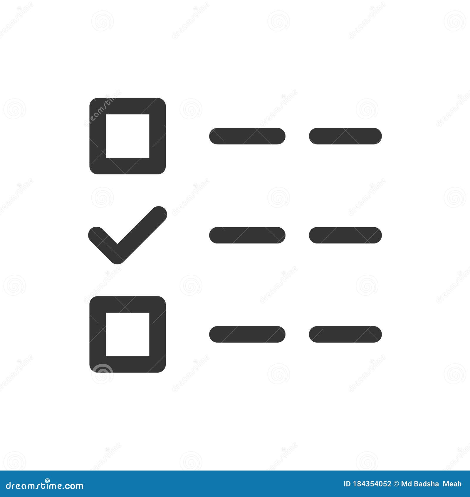 Questionnaire icon stock vector. Illustration of icon - 184354052