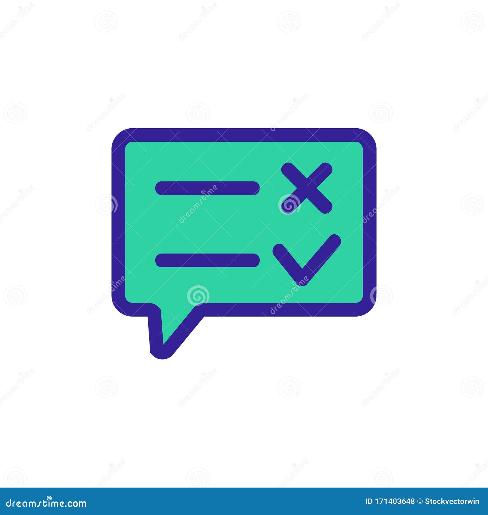Questionnaire Icon Vector. Isolated Contour Symbol Illustration Stock ...