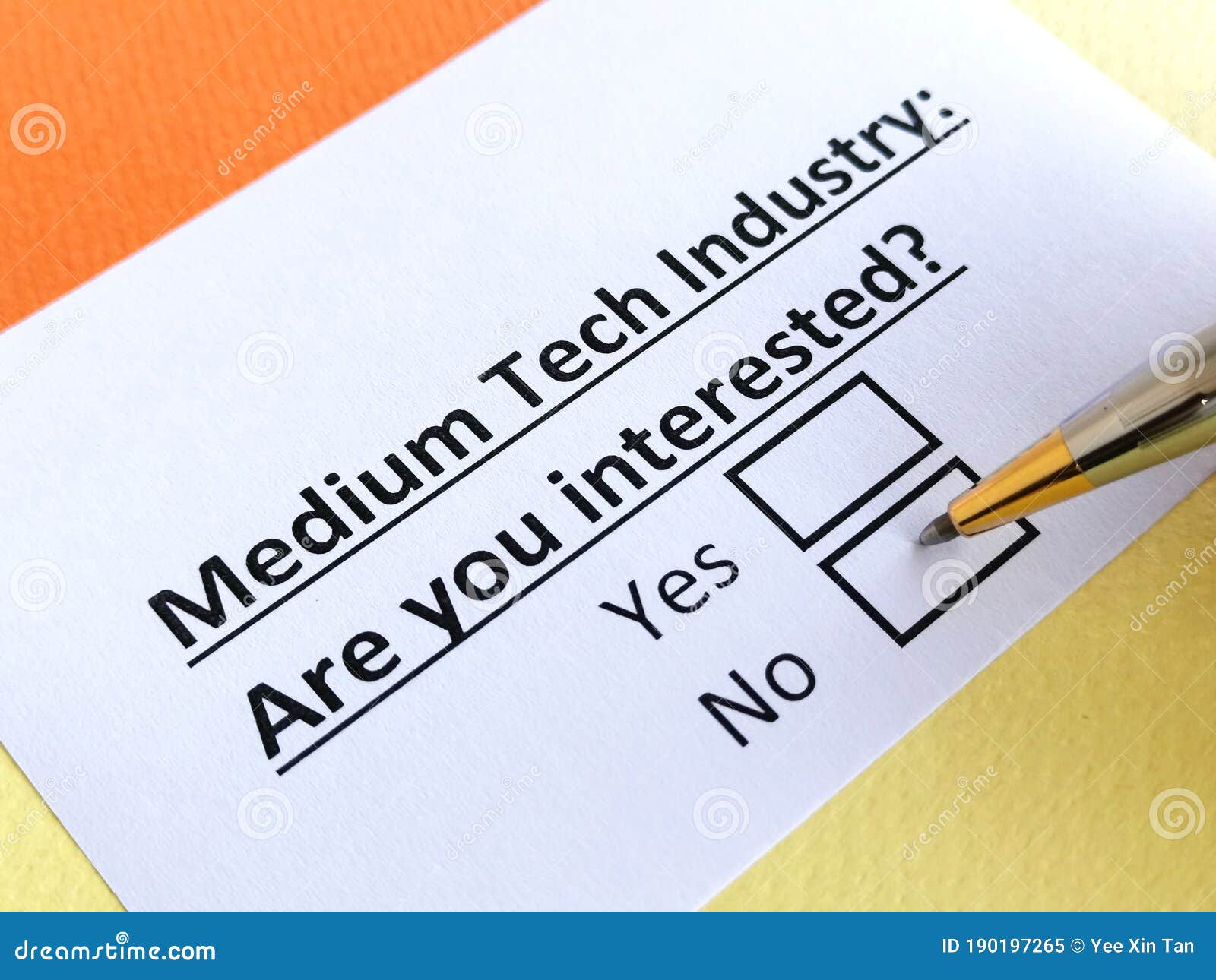 Questionnaire about Industry Stock Image - Image of aware, awareness ...