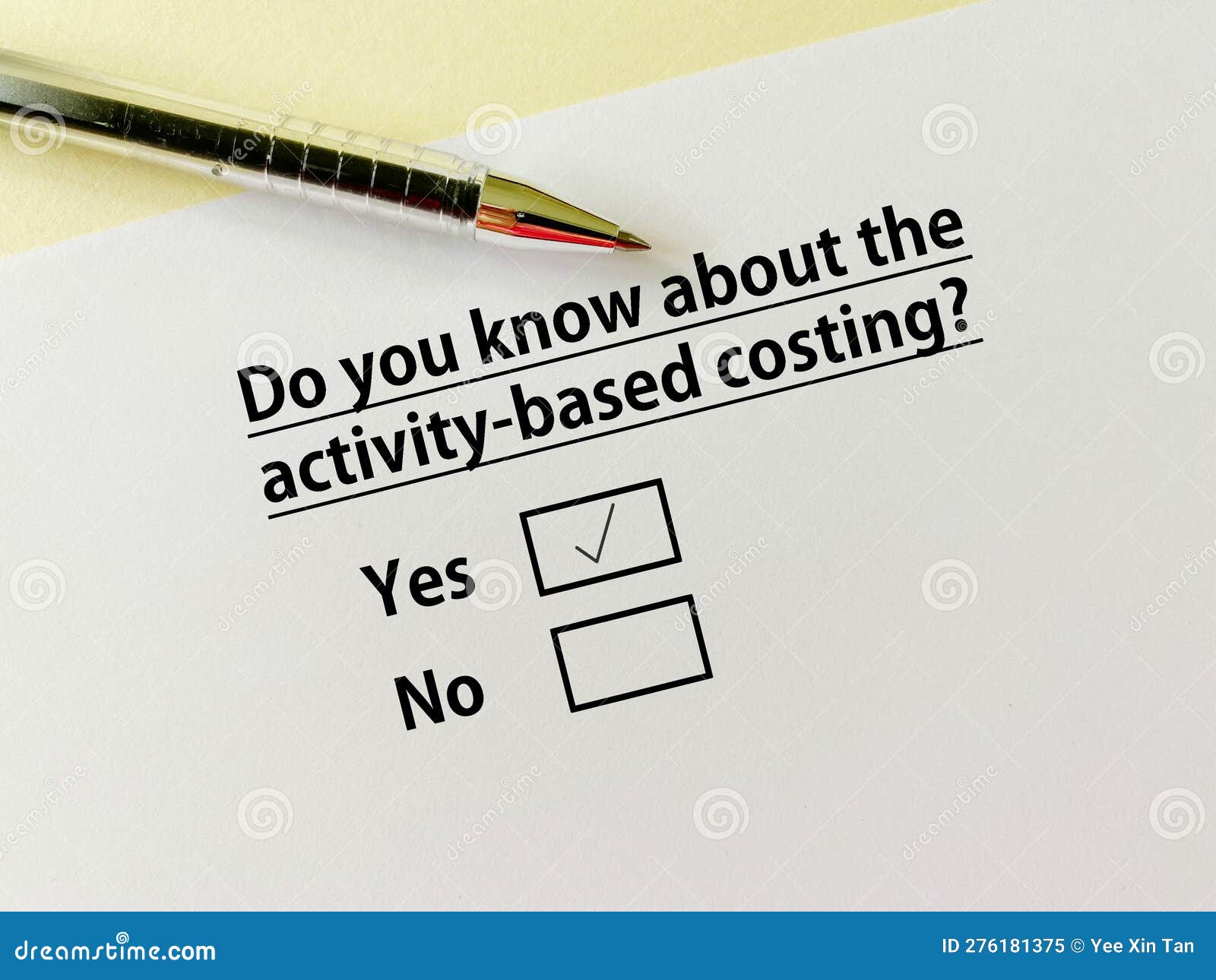 Questionnaire about Logistics Stock Image - Image of aware ...