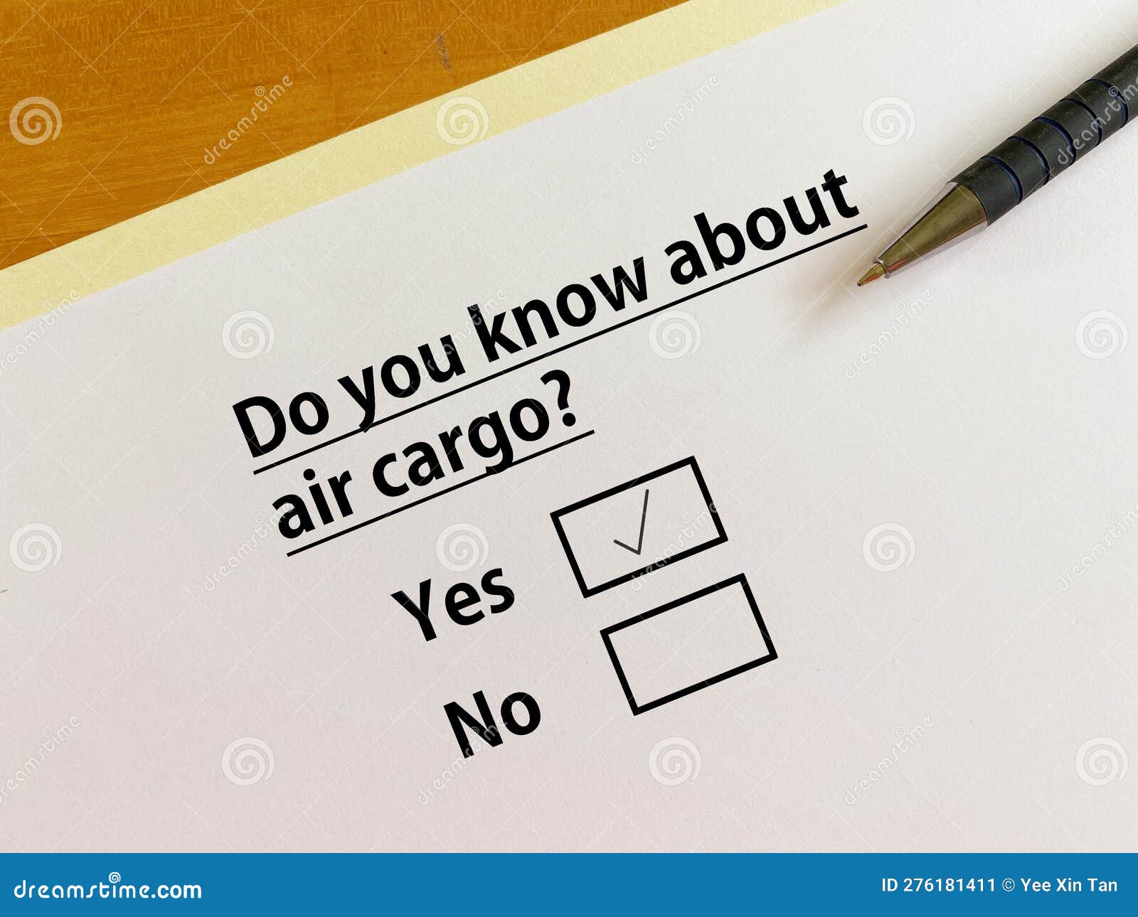 Questionnaire about Logistics Stock Image - Image of logistics, aware ...