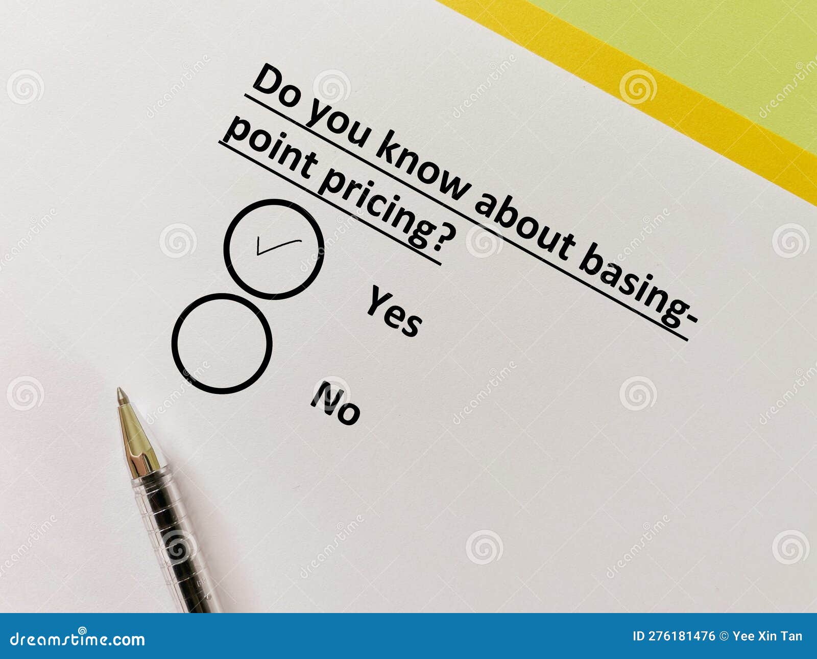 Questionnaire about Logistics Stock Photo - Image of management ...