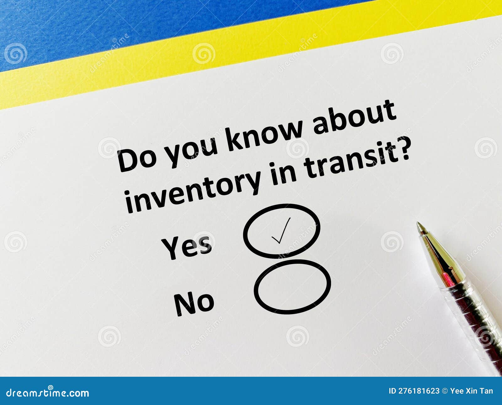 Questionnaire about Logistics Stock Image - Image of learn, inventory ...
