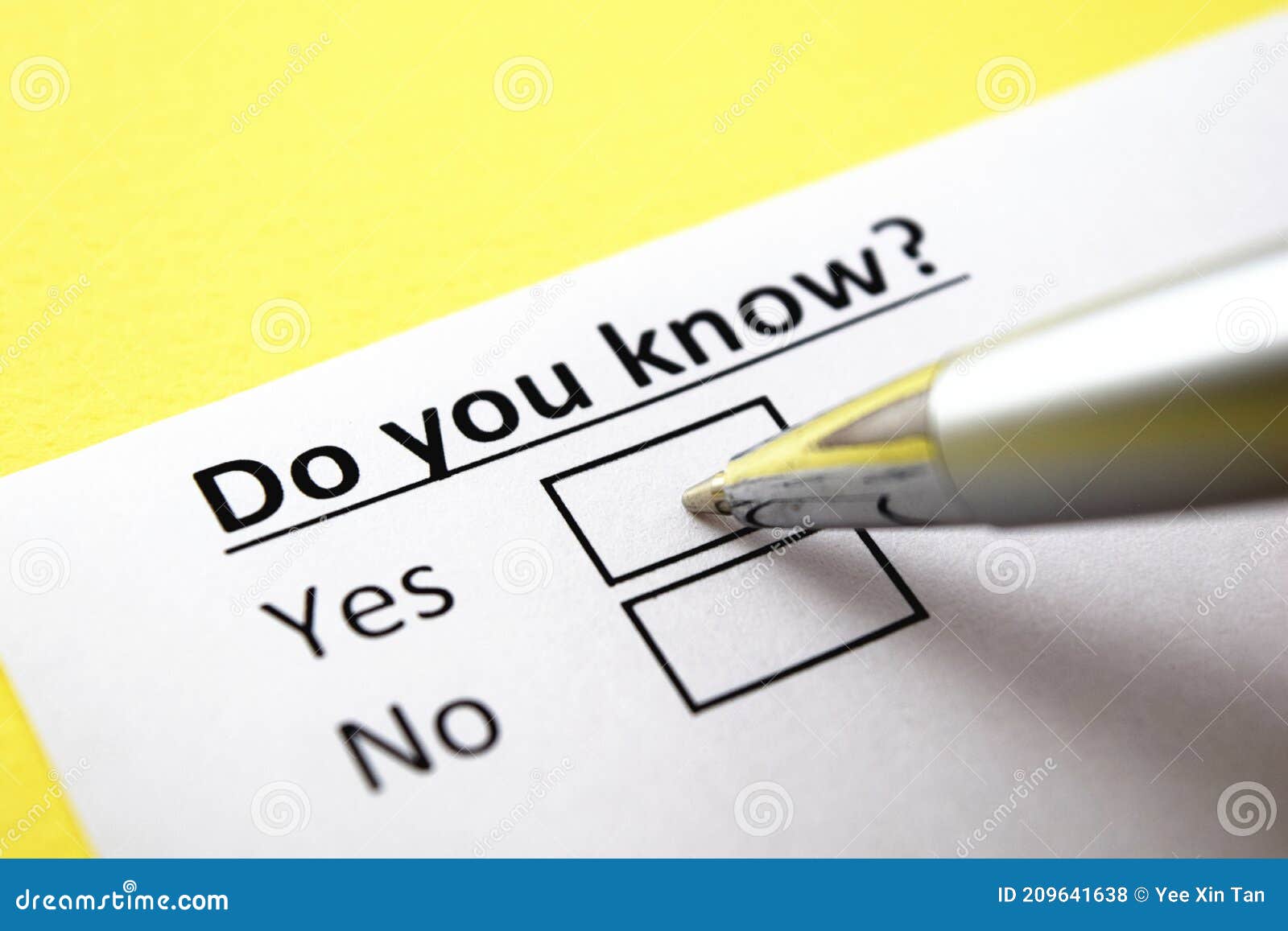Questionnaire stock photo. Image of question, awareness - 209641638