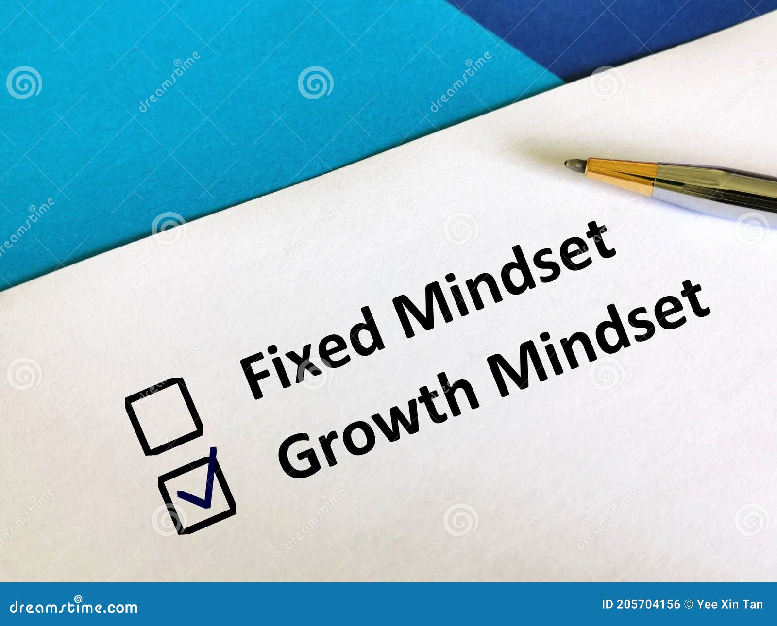 Growth Mindset Fixed Mindset Scale Concept Stock Photography ...