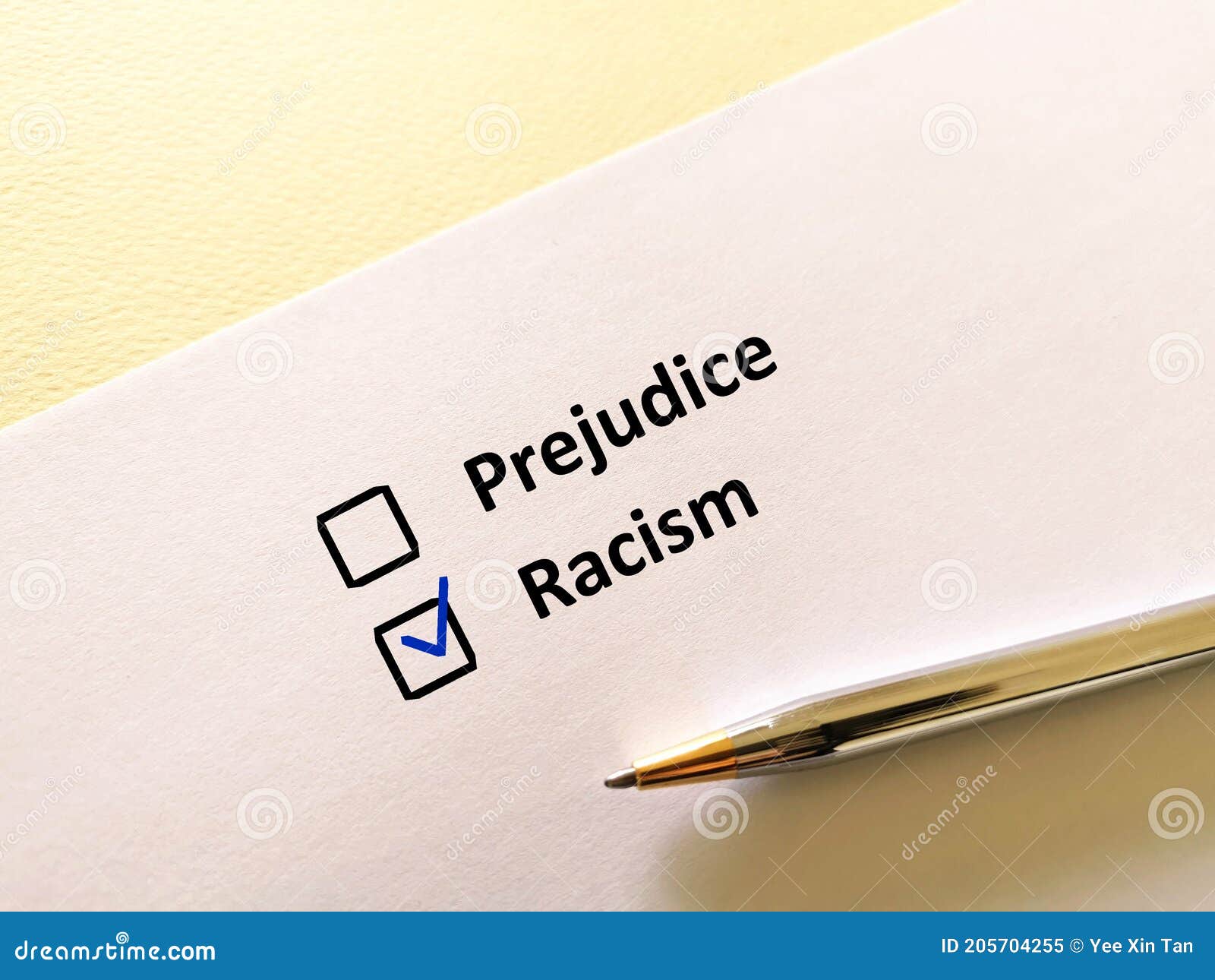 Questionnaire stock image. Image of racism, educate - 205704255