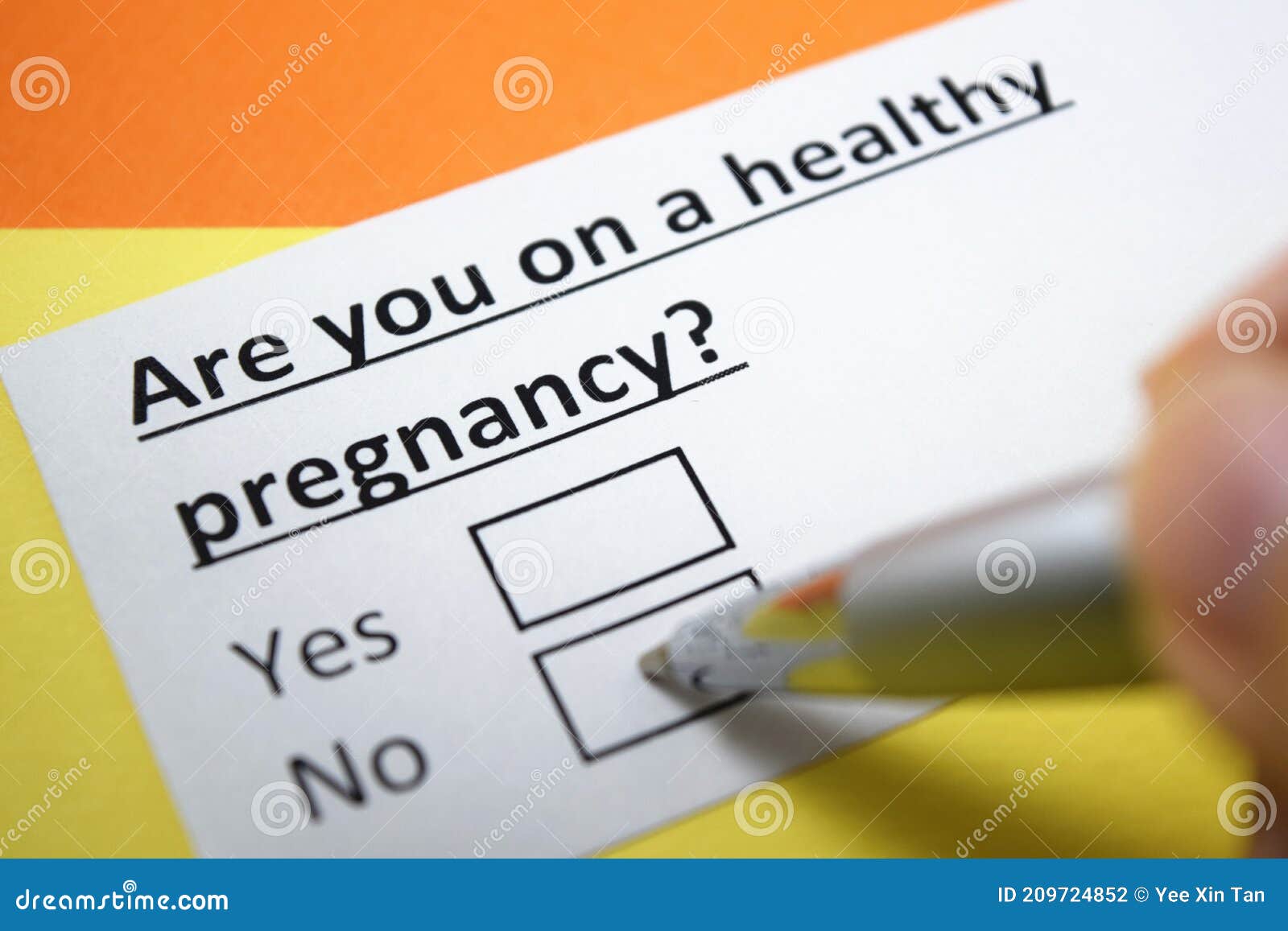 Questionnaire stock photo. Image of pregnant, medication - 209724852