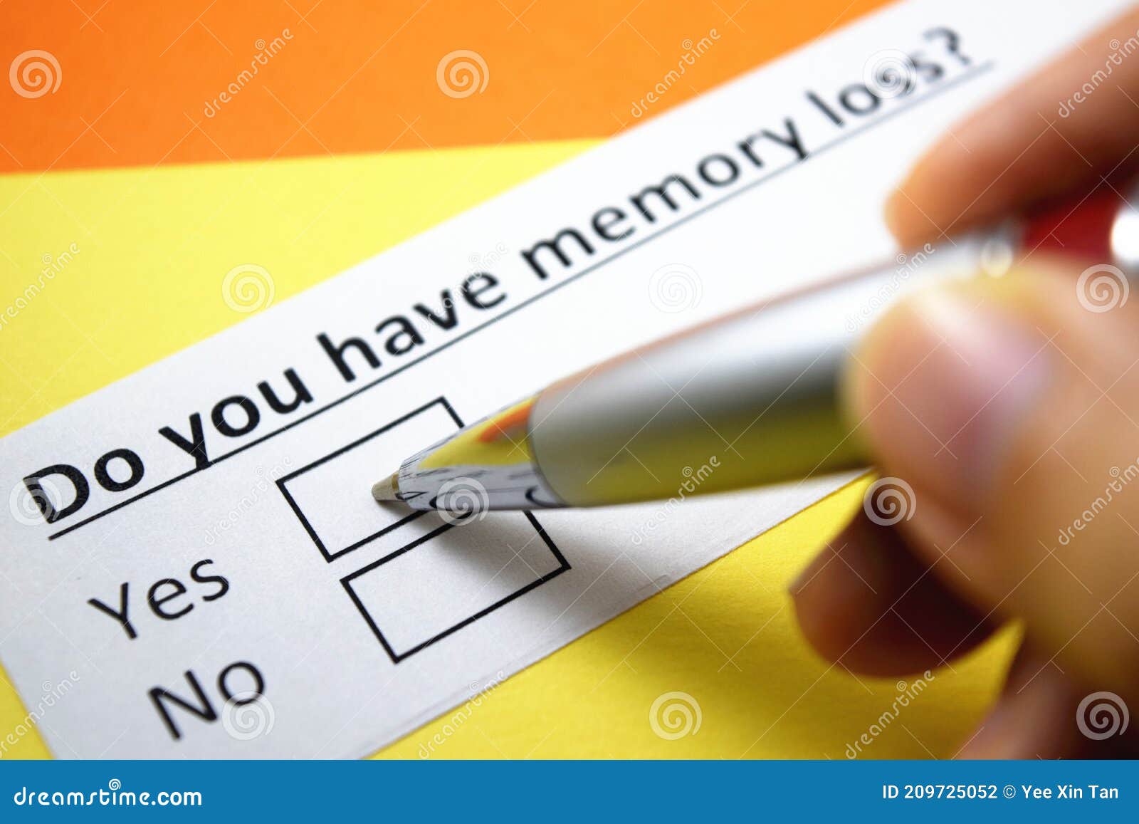 Questionnaire stock photo. Image of concern, medical - 209725052