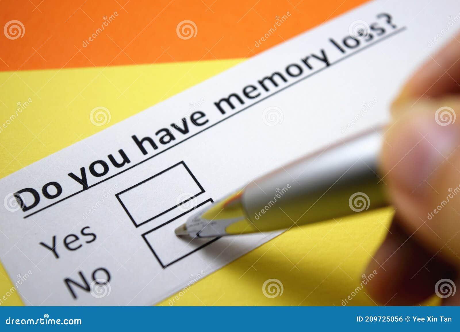 Questionnaire stock photo. Image of knowledge, illness - 209725056