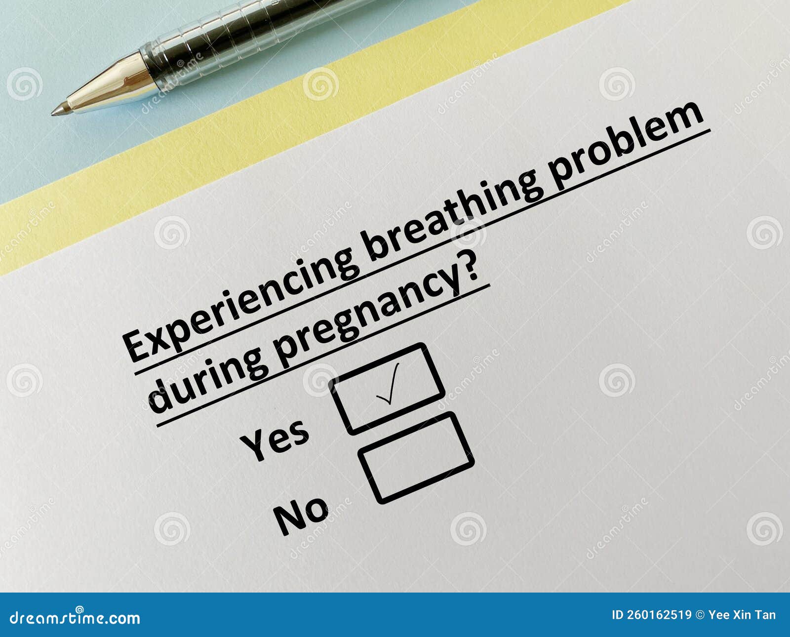 Questionnaire about Pregnancy Stock Image - Image of pregnant, medical ...