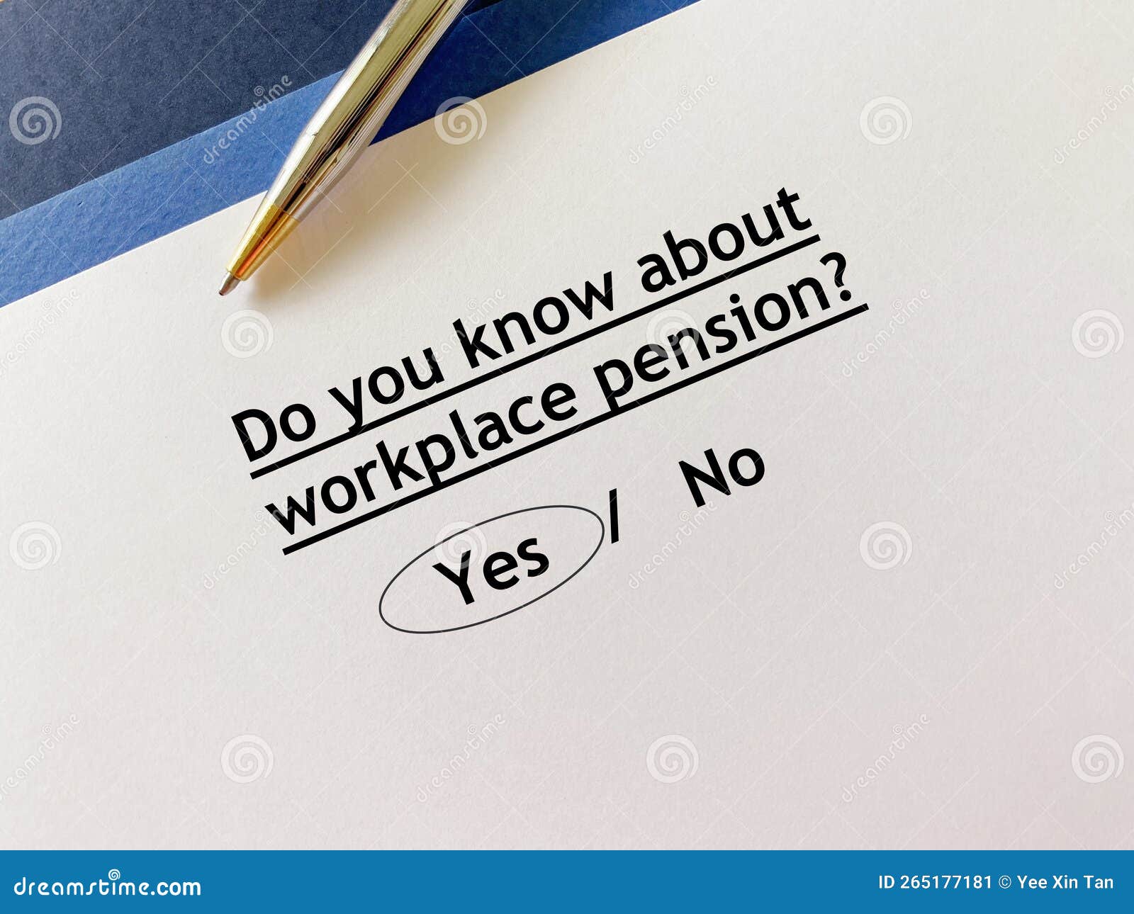 Questionnaire about Retirement Stock Image - Image of funds, early ...