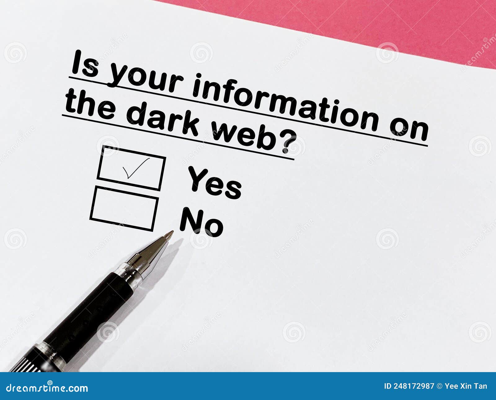 Questionnaire about Scam and Fraud Stock Image - Image of website ...