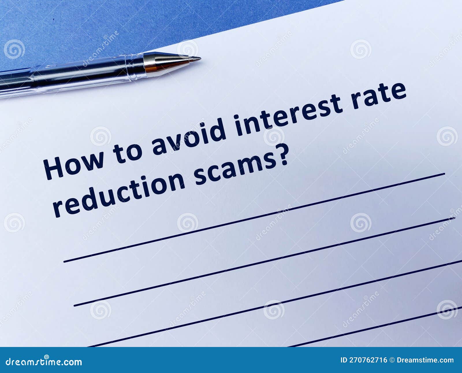 Questionnaire about scams stock photo. Image of finance - 270762716