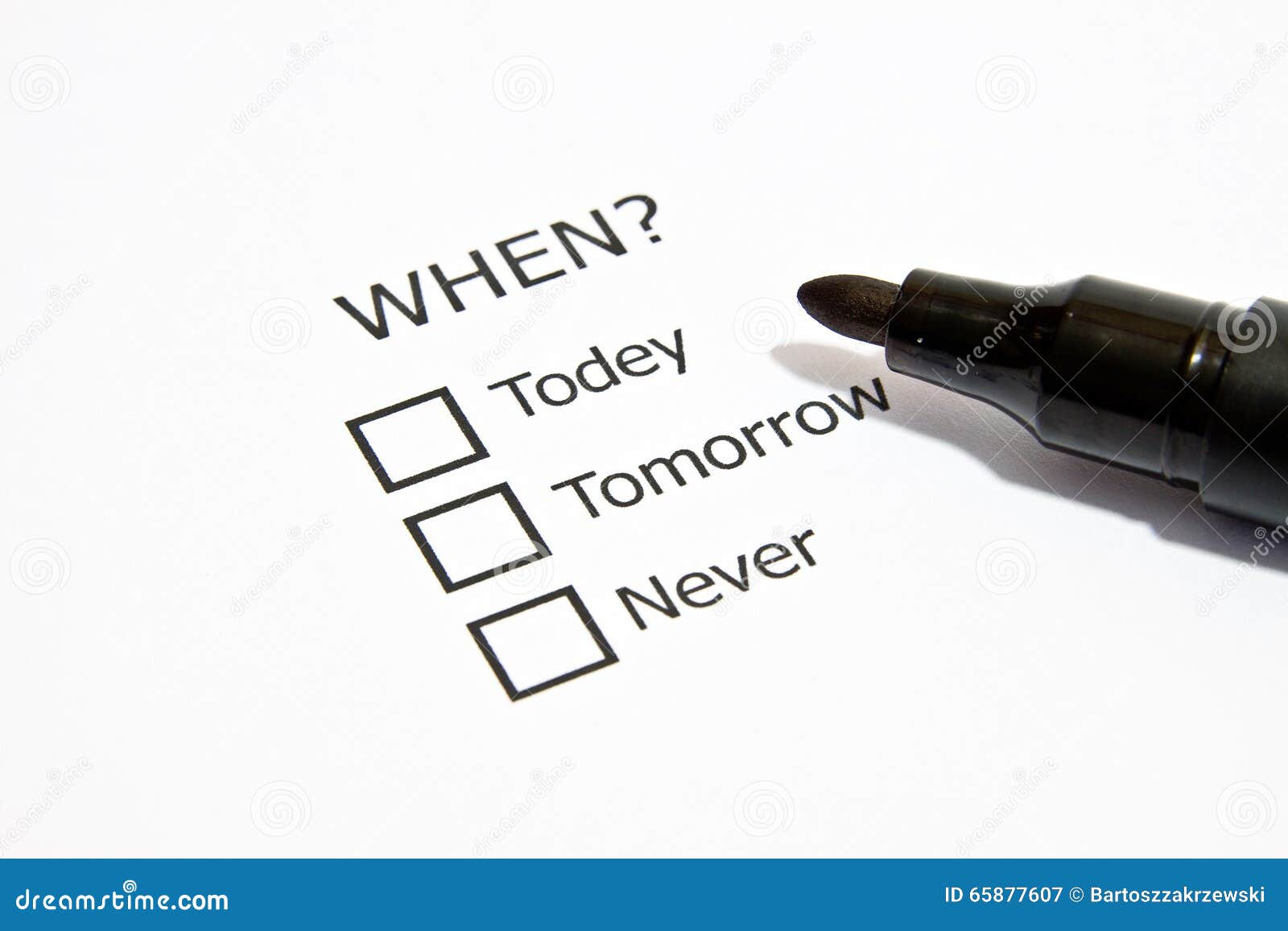 The Questionnaire with Several Stock Image - Image of checklist, form ...
