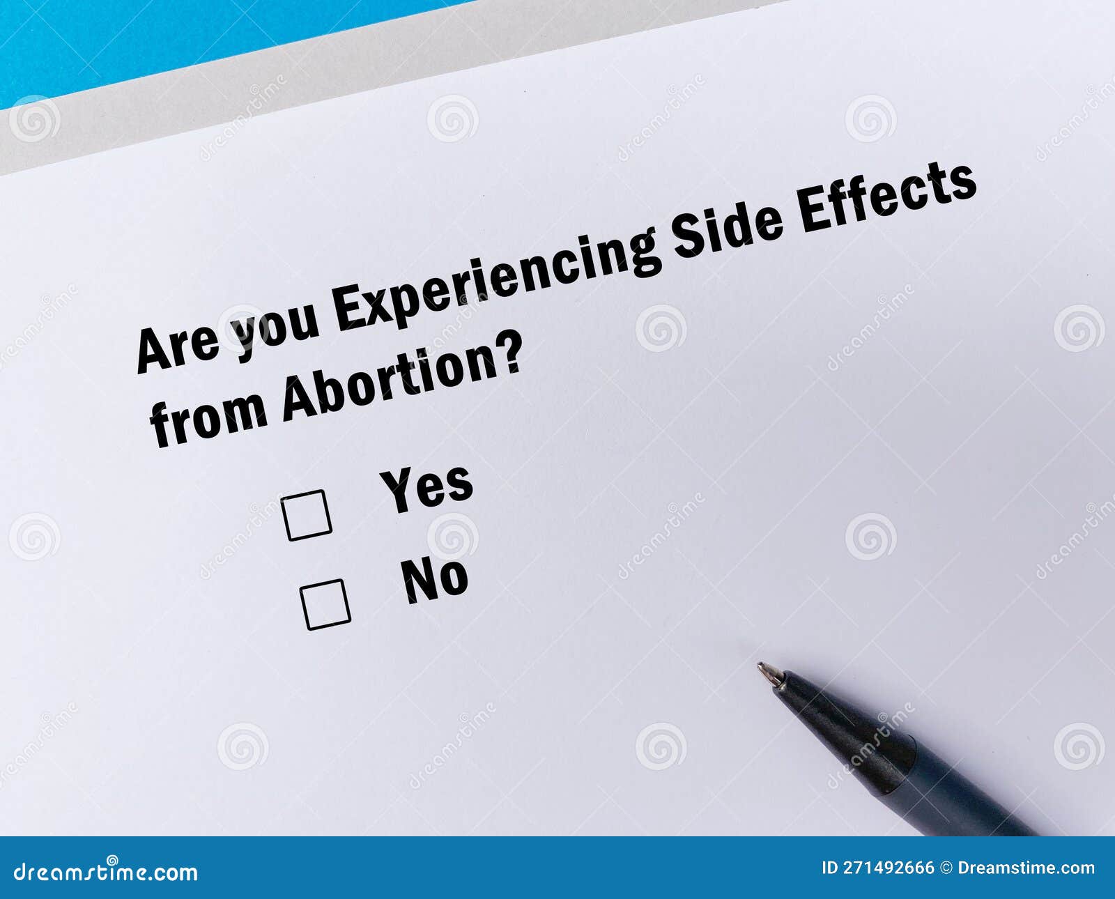 Questionnaire about Side Effects Stock Photo - Image of awareness, side ...