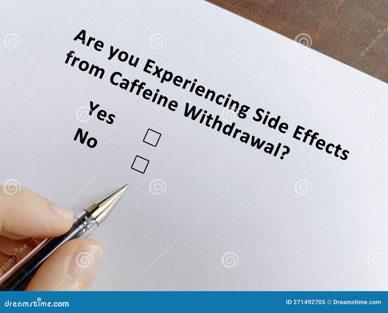 Questionnaire about Side Effects Stock Image - Image of awareness ...