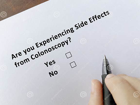 Questionnaire about Side Effects Stock Image - Image of prevention ...