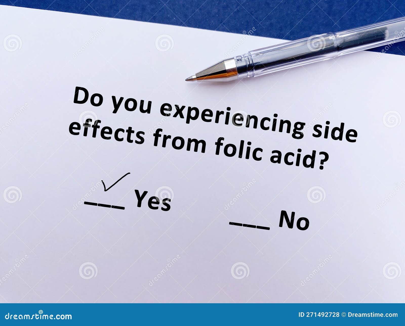 Questionnaire about Side Effects Stock Illustration - Illustration of ...