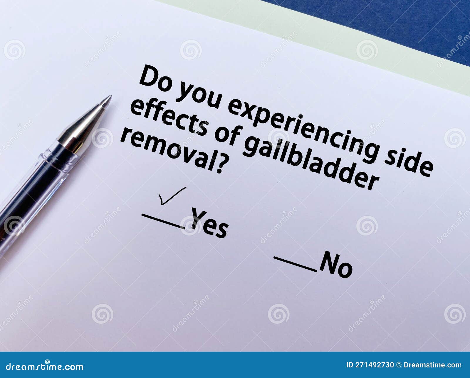 Questionnaire about Side Effects Stock Illustration - Illustration of ...