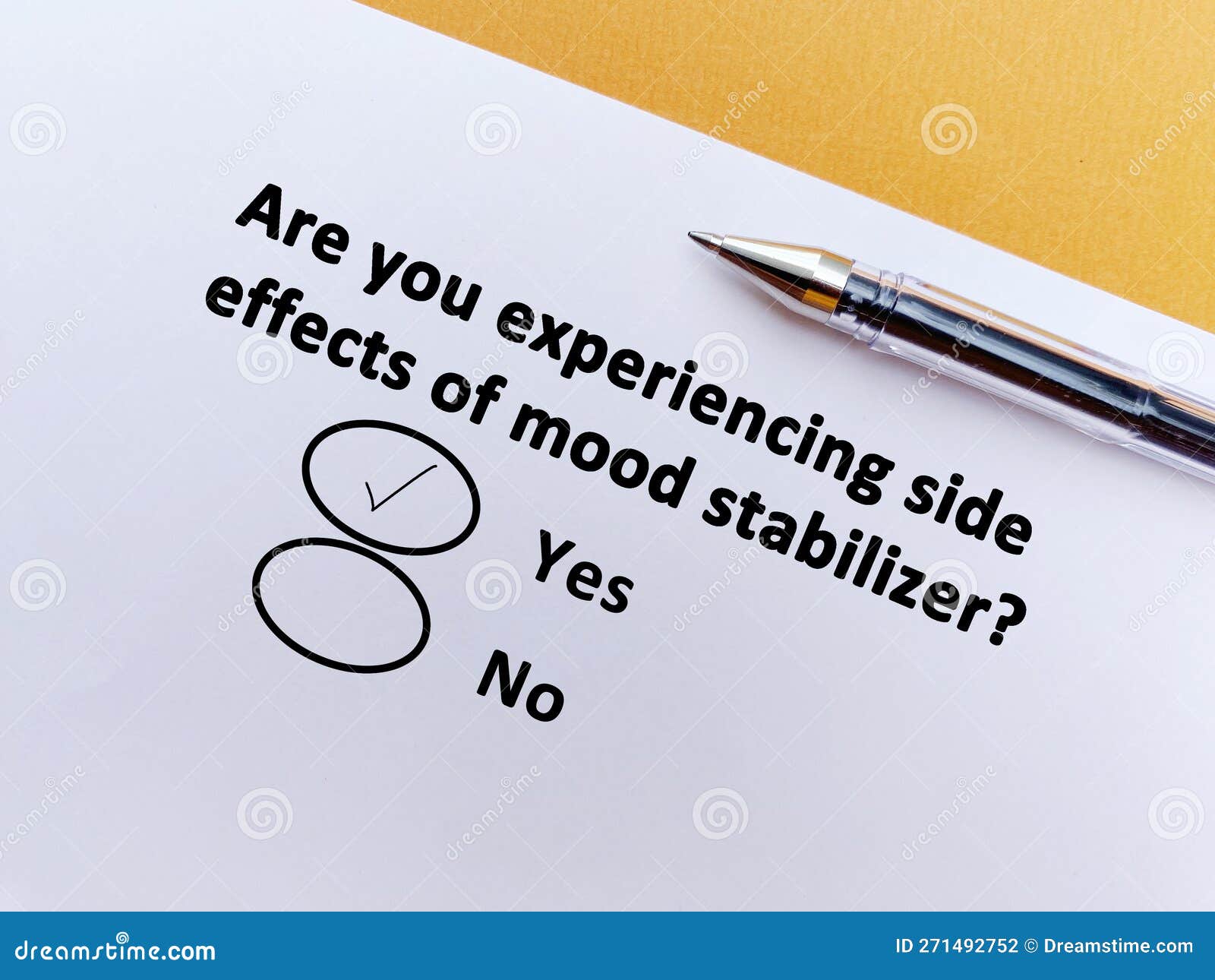 Questionnaire about Side Effects Stock Illustration - Illustration of ...