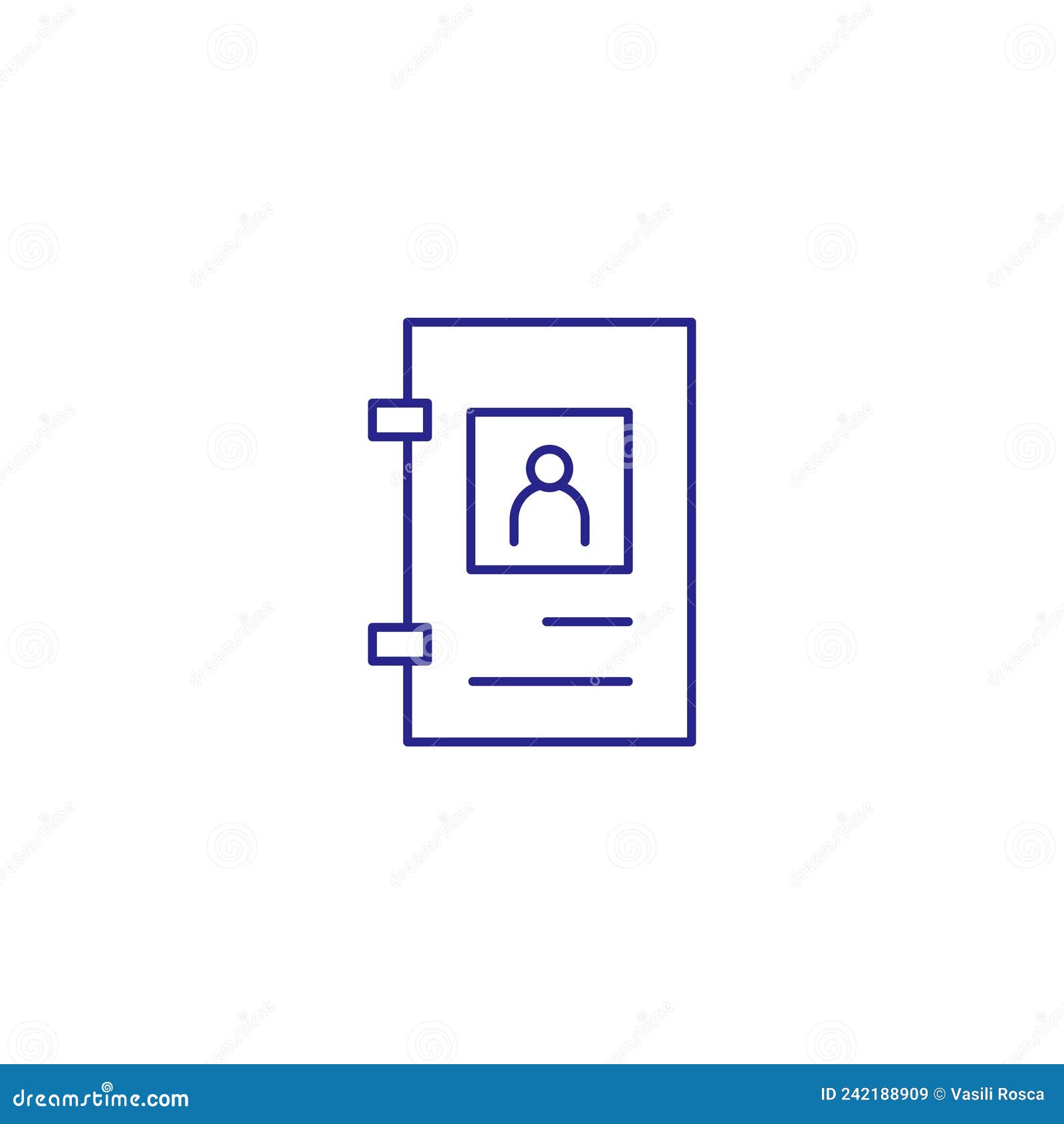 Questionnaire Survey Form Line Icon. Checklist Document Summary Stock ...