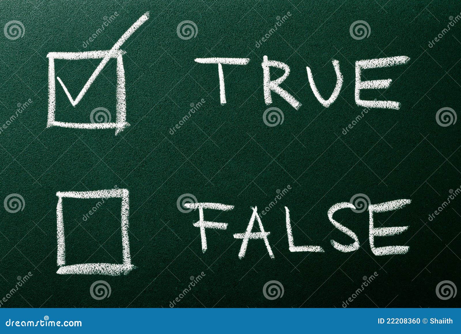 Questionnaire with Two Choices Stock Photo - Image of front, green ...