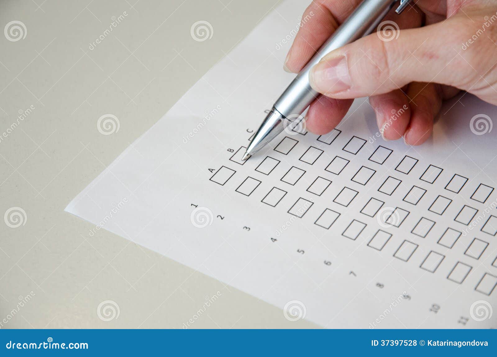 Questionnaire stock photo. Image of hand, checklist, questionnaire ...