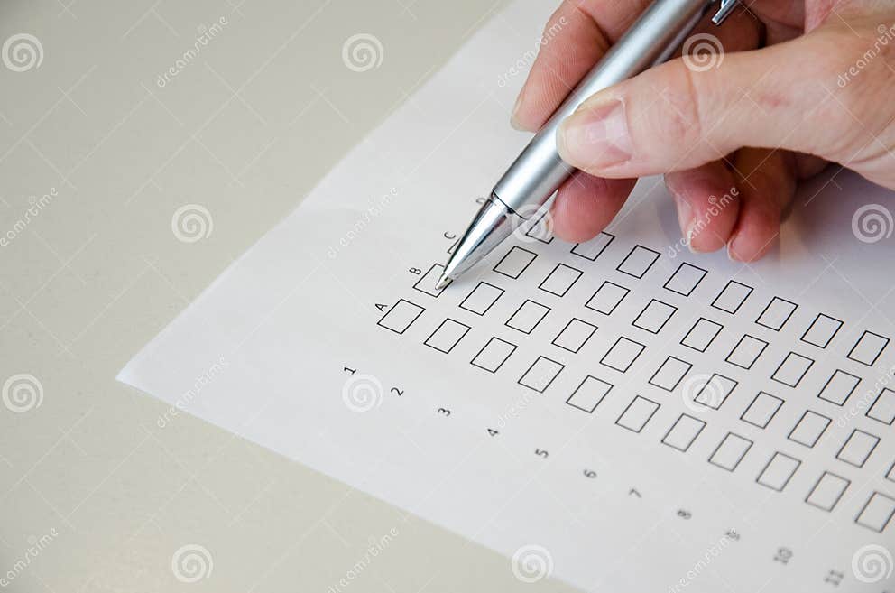 Questionnaire stock photo. Image of hand, checklist, questionnaire ...
