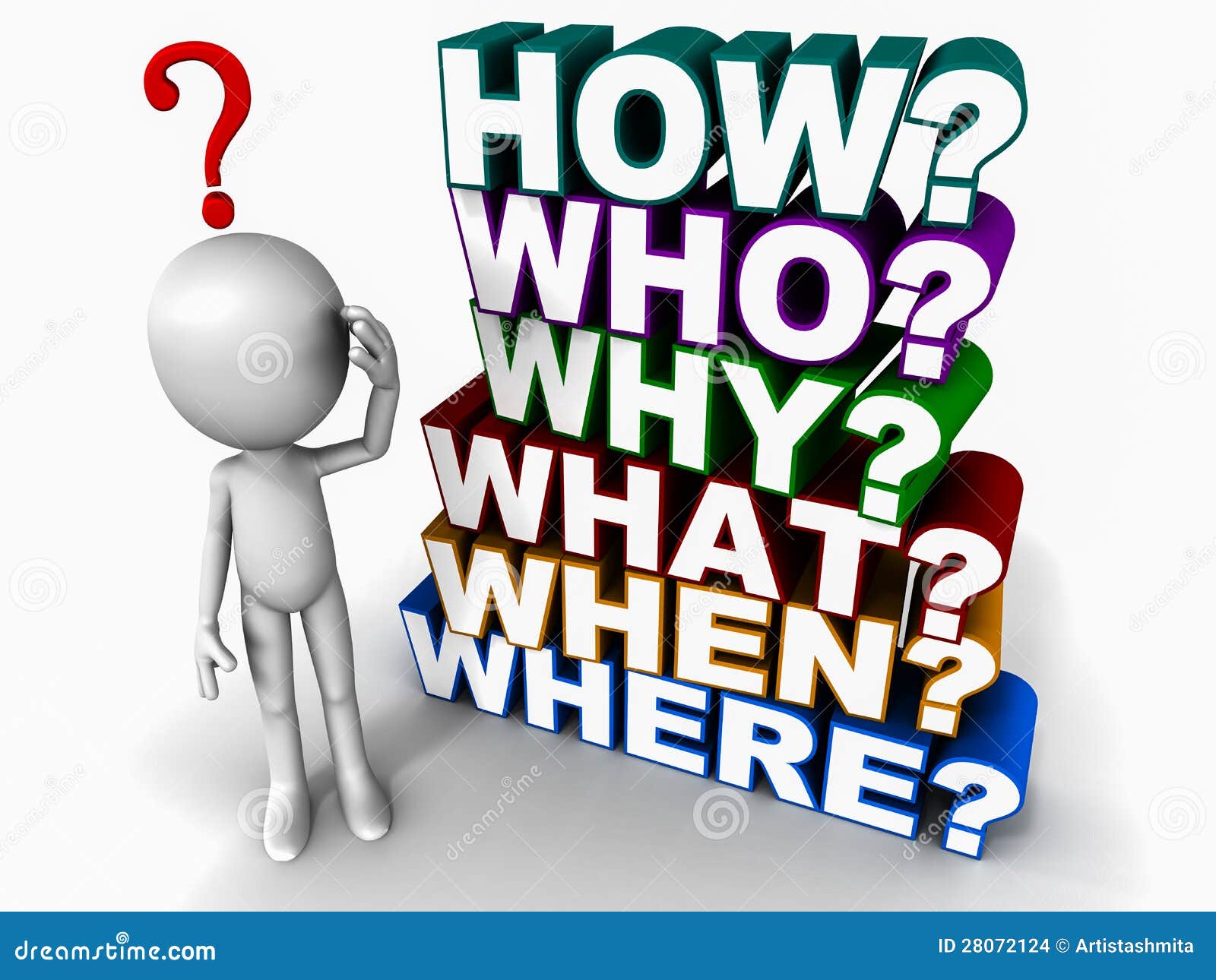 Questions stock illustration. Illustration of wondering - 28072124