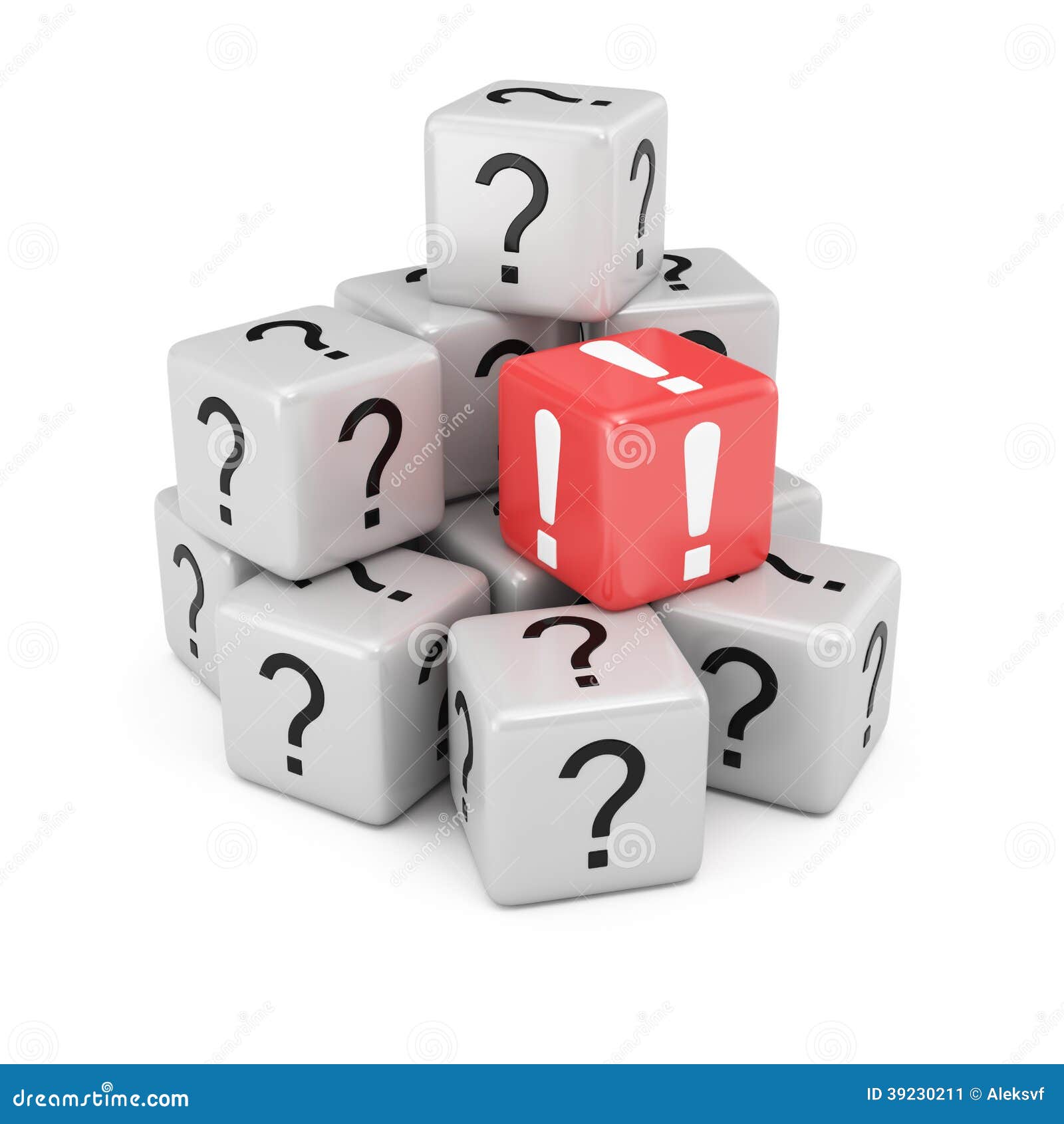 Questions and answer cubes stock illustration. Illustration of cube ...